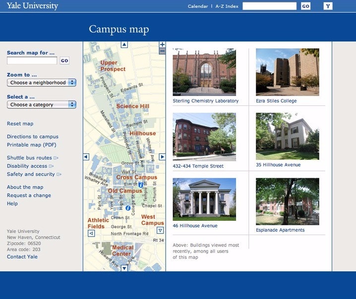 Yale University Map College Map | Trumbull College
